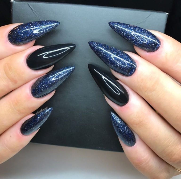 30 de Modele de unghii cu Gel Negre