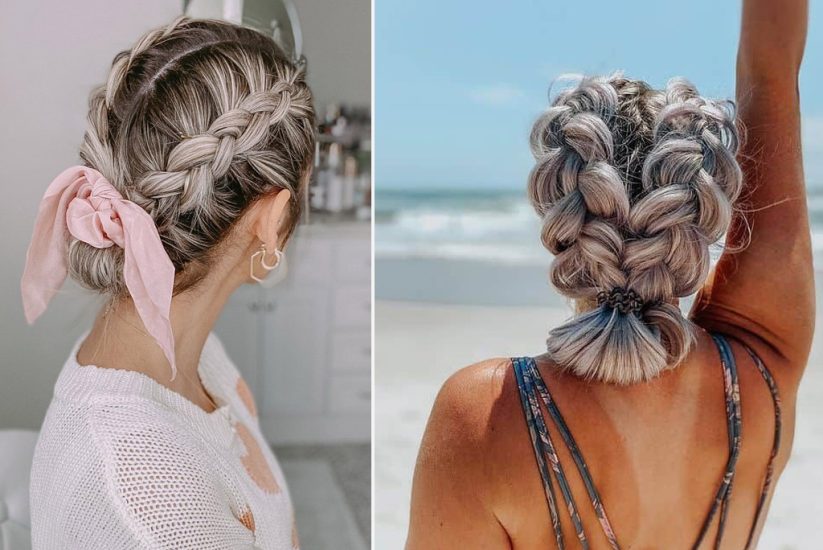 30+ de idei de impletituri pentru par mediu